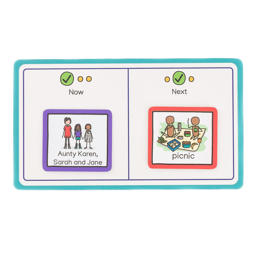Now and Next Board with personalised symbols – Create Visual Aids Ltd