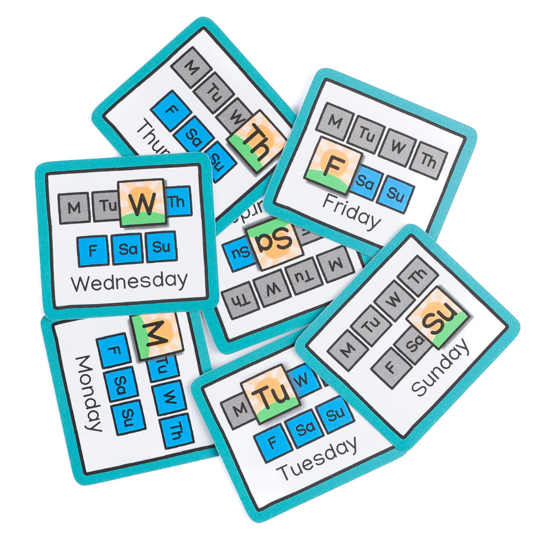 Days of the Week Visuals – Create Visual Aids Ltd