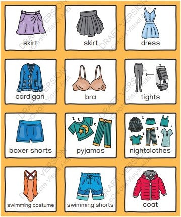 CLOTHING AND SHOES - PDF Version – Create Visual Aids Ltd