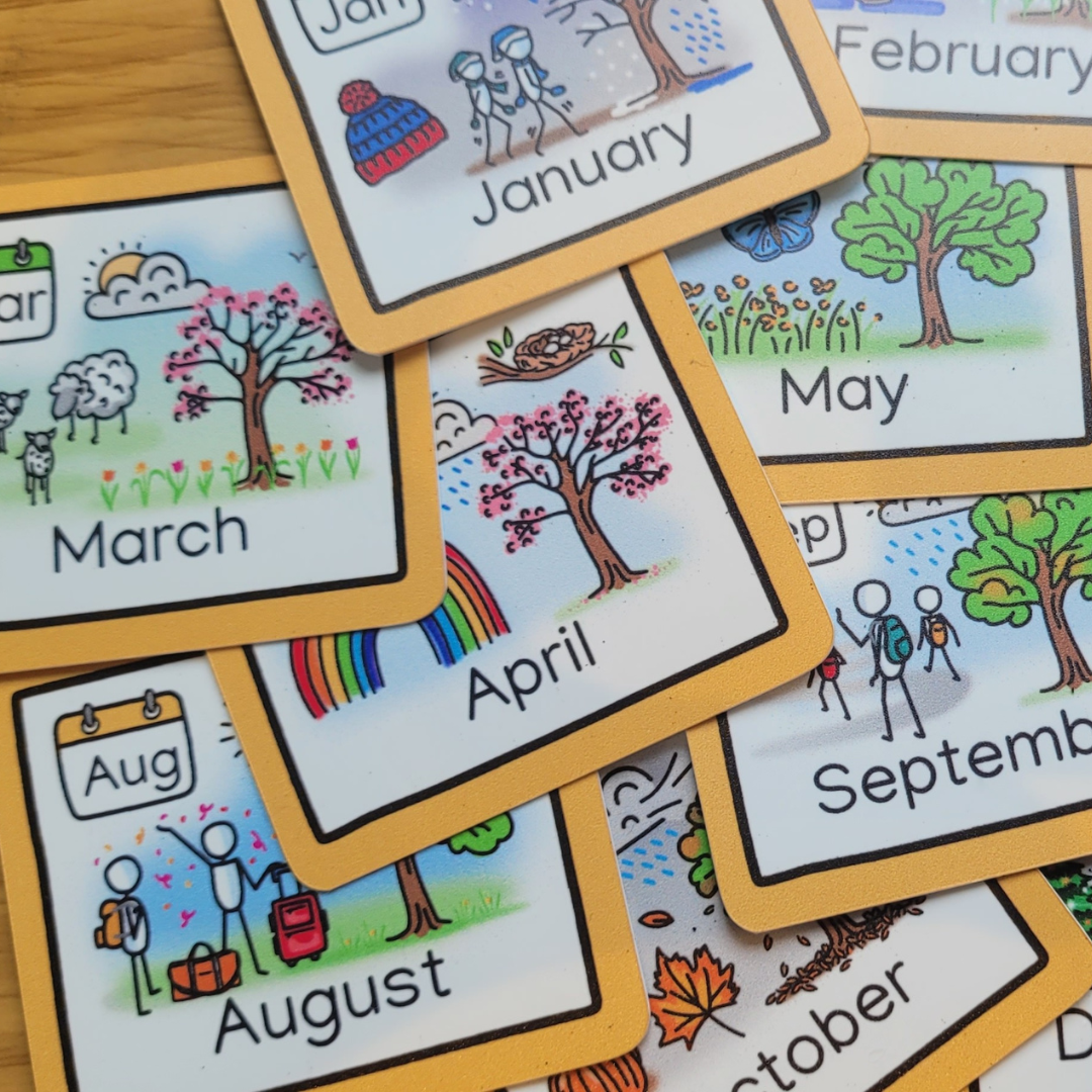 Months of the Year Visuals – Create Visual Aids Ltd
