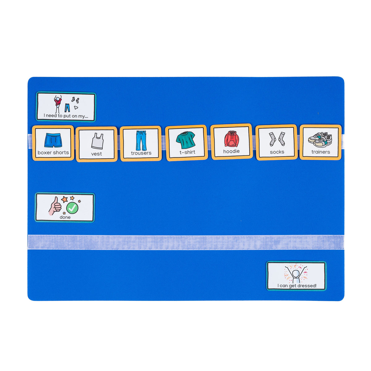A3 Getting Dressed To Do and Done Chart – Create Visual Aids Ltd