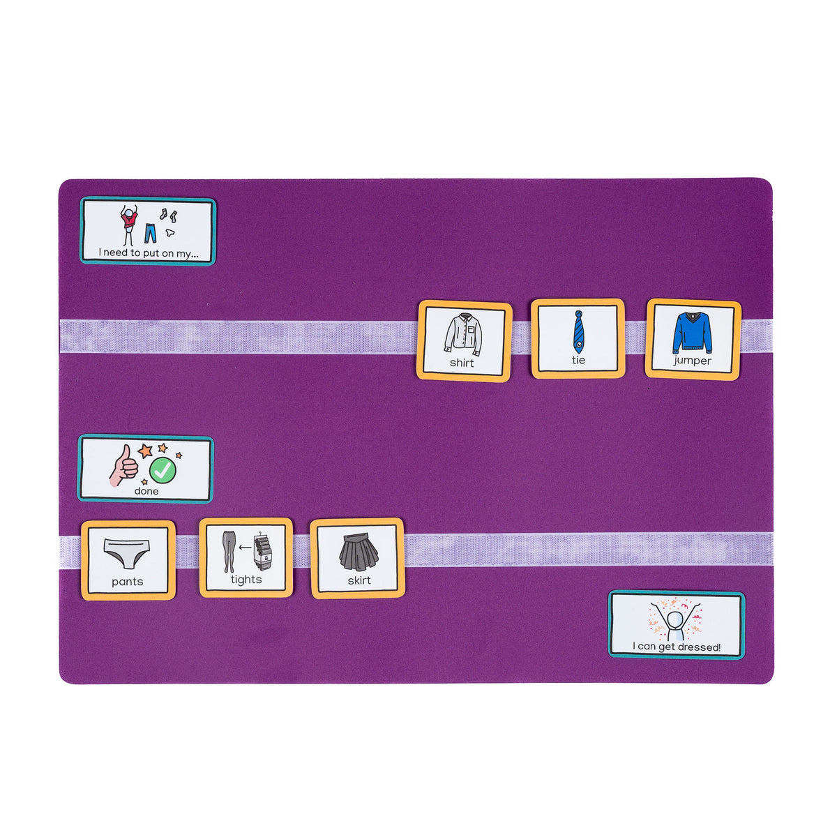 A3 Getting Dressed To Do and Done Chart – Create Visual Aids Ltd