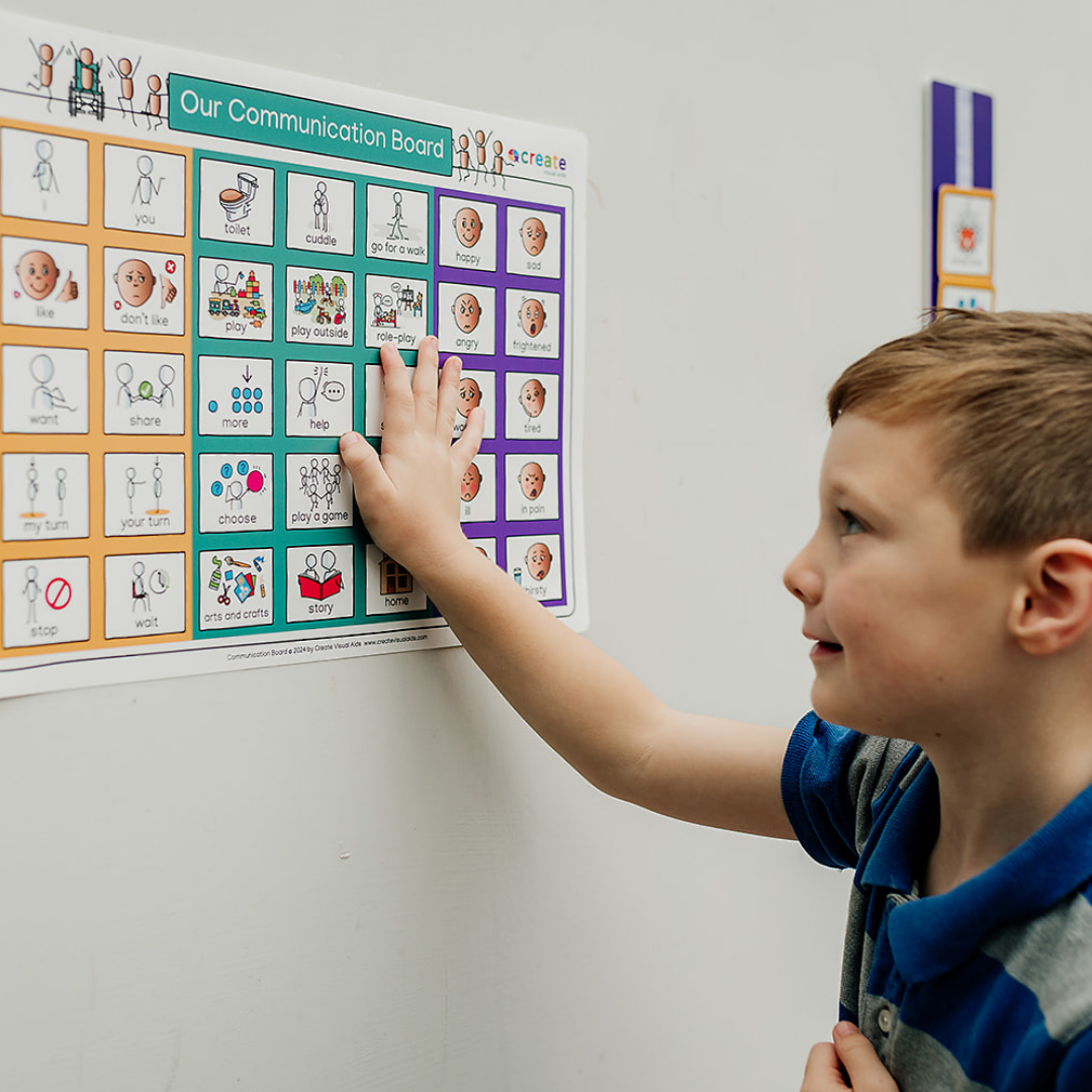 A3 Early Years Communication Board – Create Visual Aids Ltd