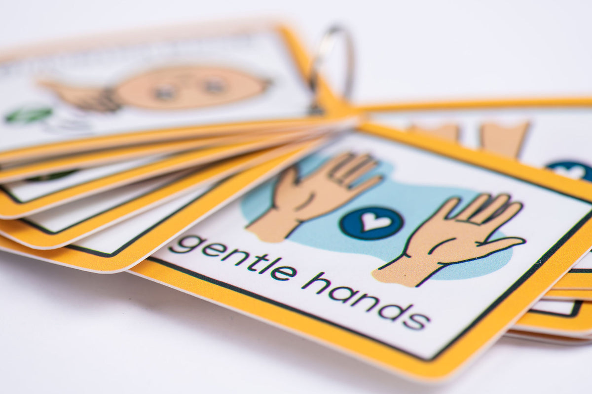 Positive Behaviour Keyring | 16 Visual Prompts for Autism, ADHD ...